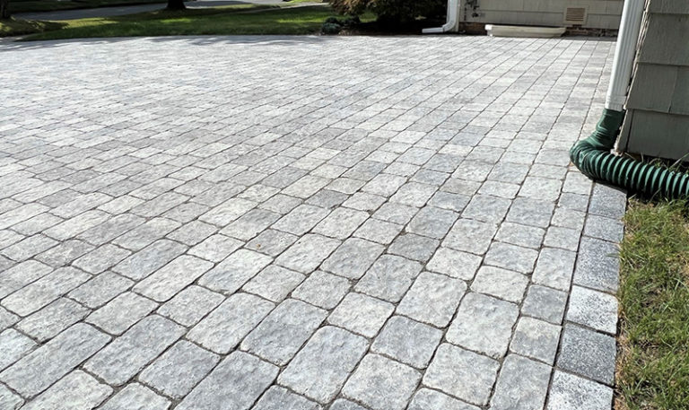 Natural Stone Patio & Paver Driveway in Longmeadow, MA - RJM Landscaping