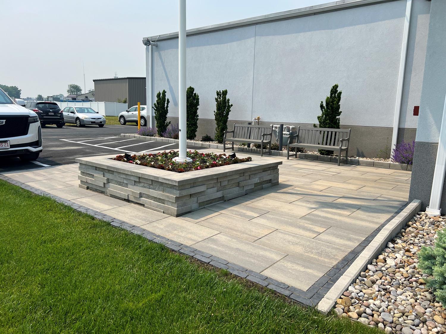 Commercial Entry Way and Curb Appeal- Westfield, MA 01085 - RJM Landscaping
